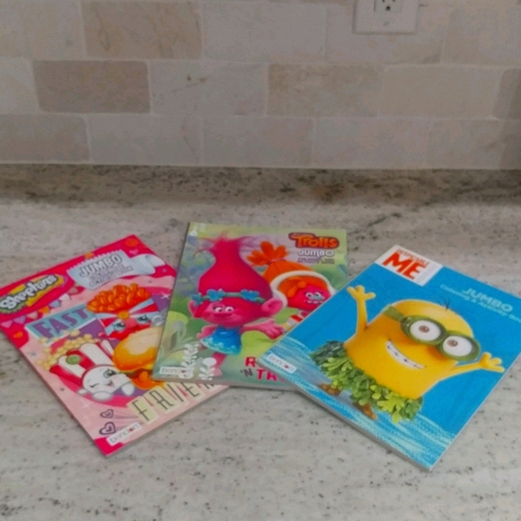 Bendon | Toys | Minion Trolls Shopking Coloring Book Set Of 3 | Poshmark